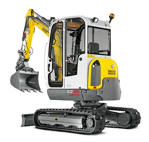 Mini-pelle sur chenilles EZ26 WACKER NEUSON, excavatrice, pelleteuse ...